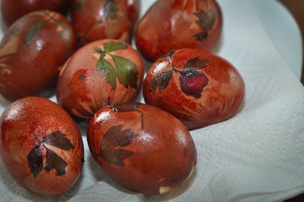 Eier färben mit natürlichen Zutaten - aufgetischt.net